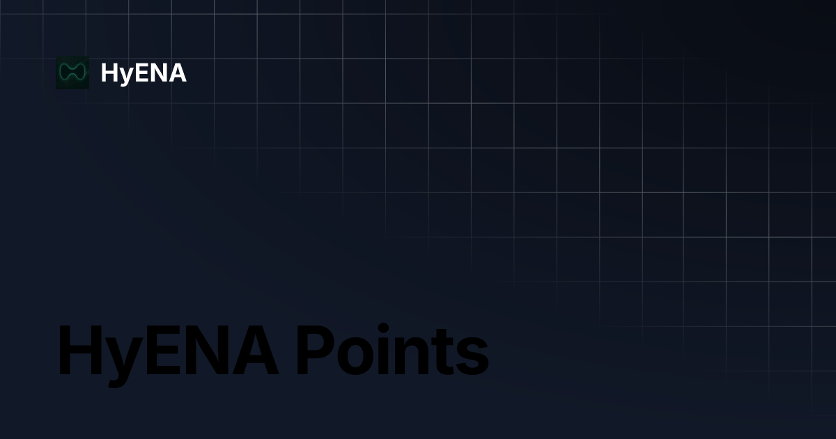 HyENA Points | HyENA